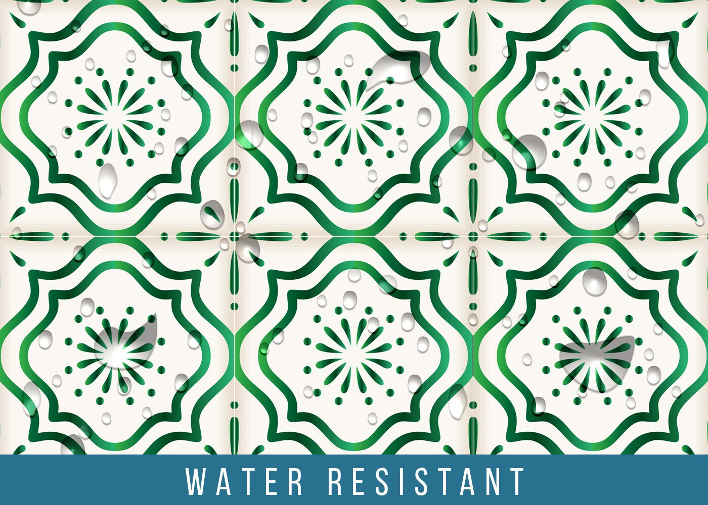 Shiny Green Tile Stickers for Home Decor Fliesenaufkleber - Etsy