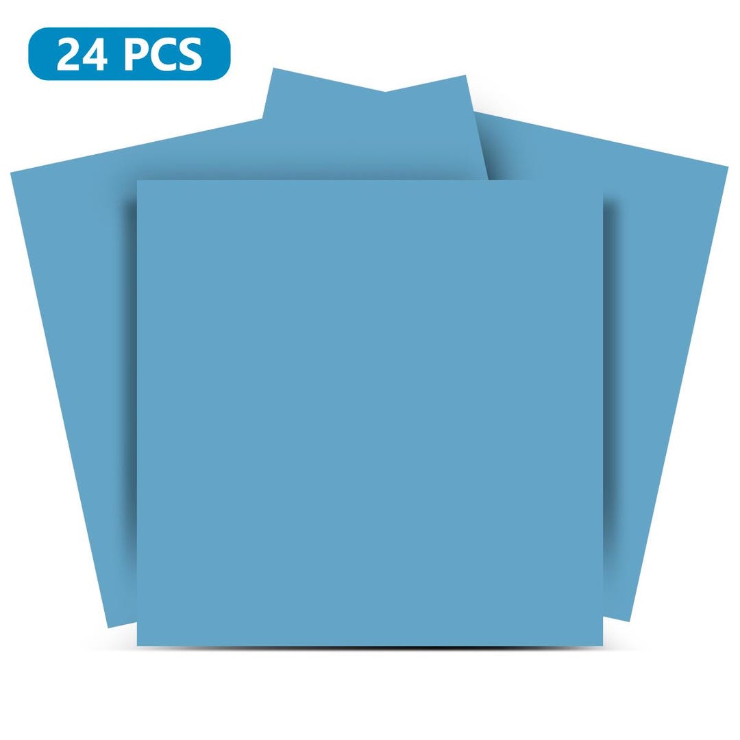 Single Color Solid Blue Tile Stickers for Home Renovation Model - PW03 ...
