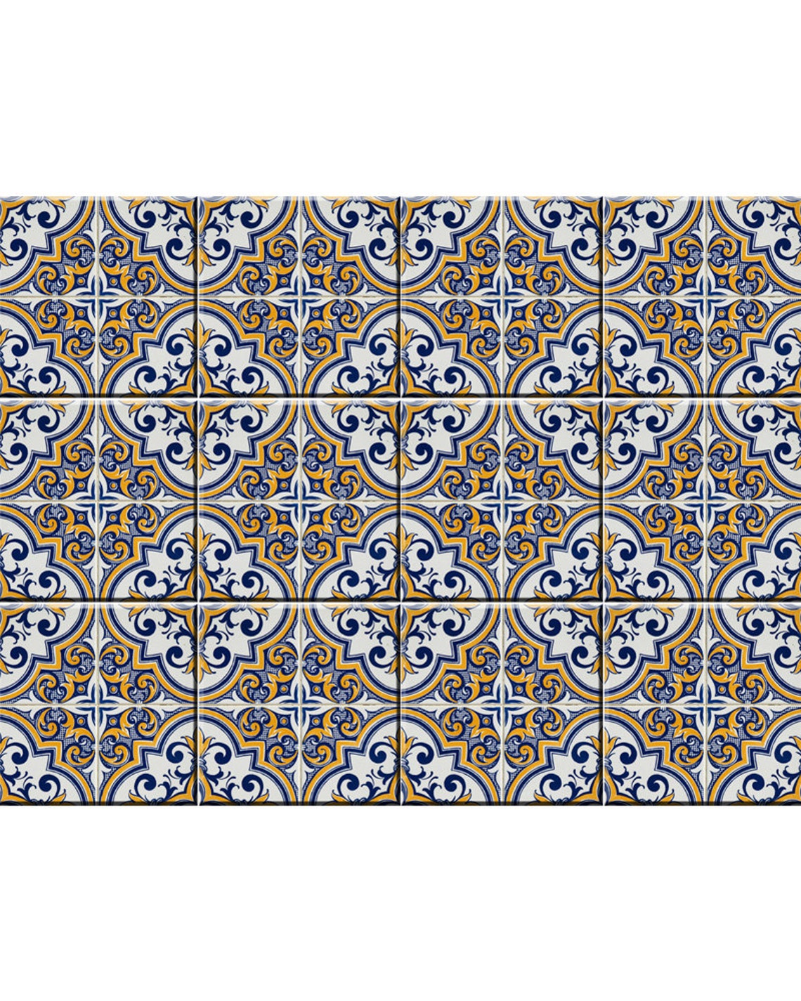 Spanish Set of 24 PCS Tiles Decals Tiles Stickers Tiles for - Etsy