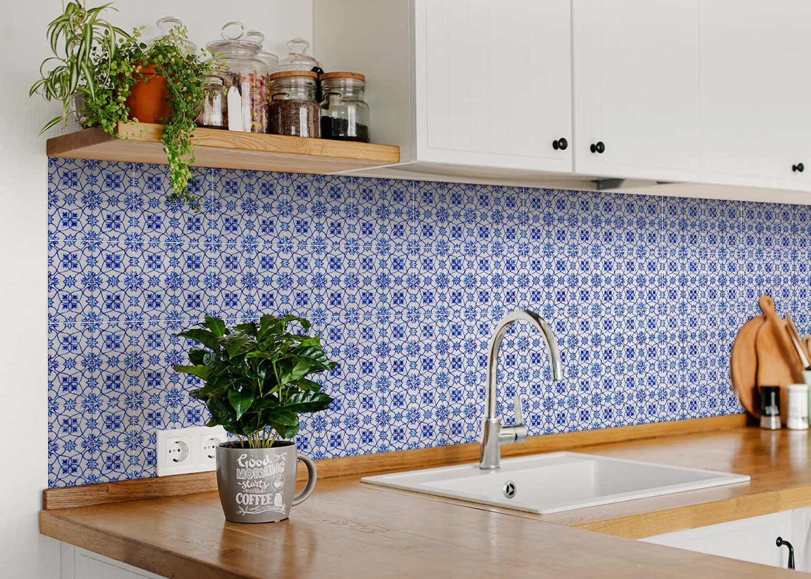 Wall decals tile stickers large design spanish Set of 24 Tiles | Etsy