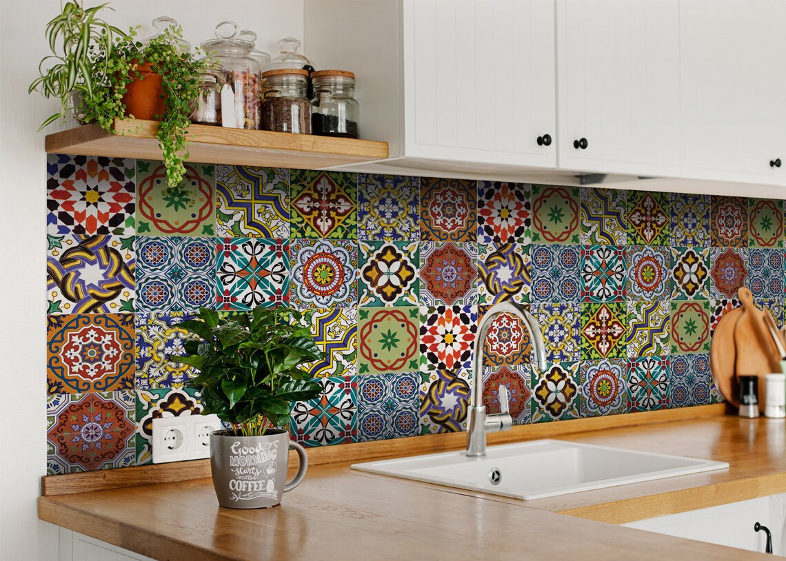 Kitchen Tile Sticker Set of 24 Decals Tiles for Bathroom Home - Etsy ...
