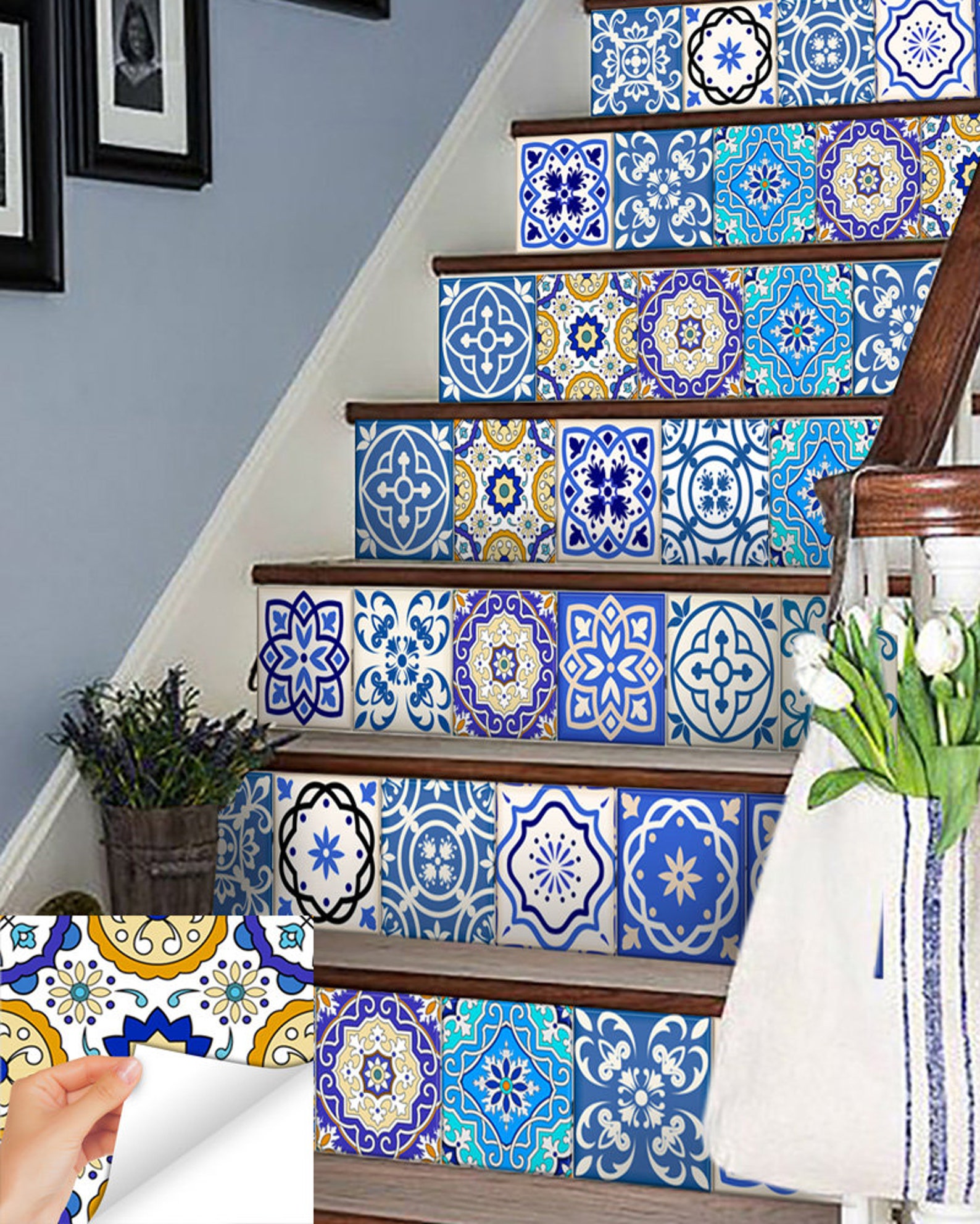 Set of 24 Tiles Decals Tiles Stickers Mixed Tiles for Walls - Etsy