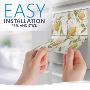 Transform Your Kitchen With DIY Peel and Stick Backsplash- the Lemon ...