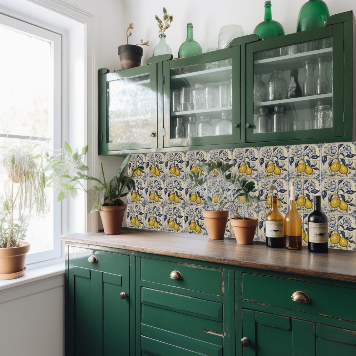 Mi Alma Lemon Peel and Stick Tile Lemon Wall Decor Peel and Stick Lemon ...