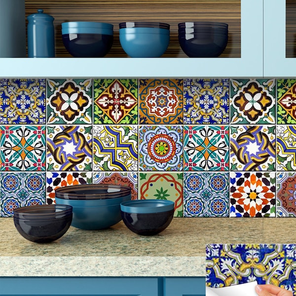 Spanish Tile Stickers - Etsy