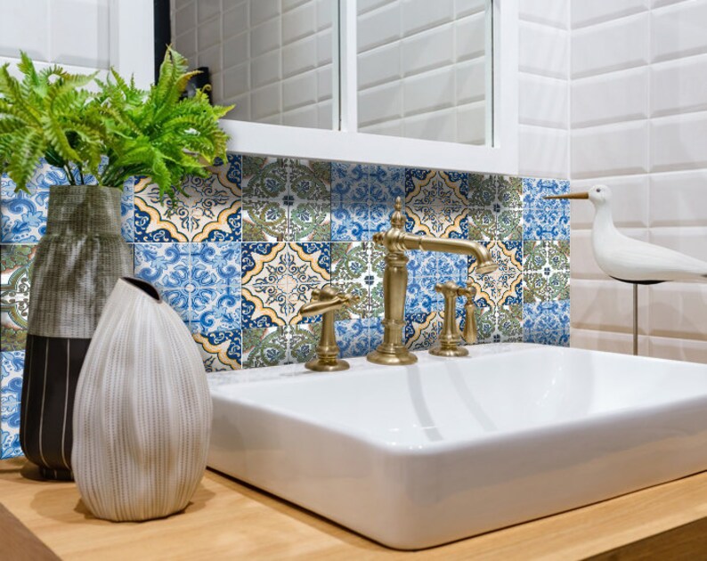 Tiles Stickers Mixed Tiles of 24 Decal Ceramic Wall Kitchen - Etsy