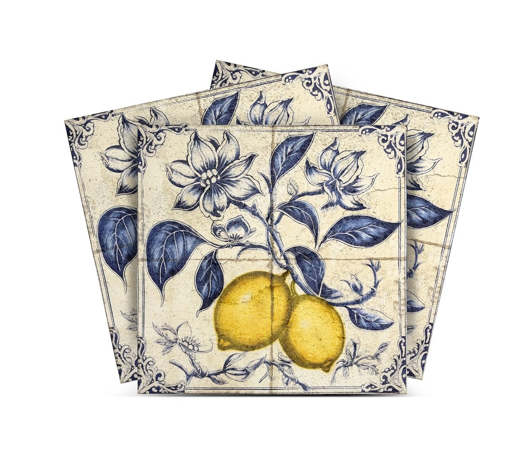 Mi Alma Lemon Peel and Stick Tiles Lemon Wall Decor Peel and Stick ...