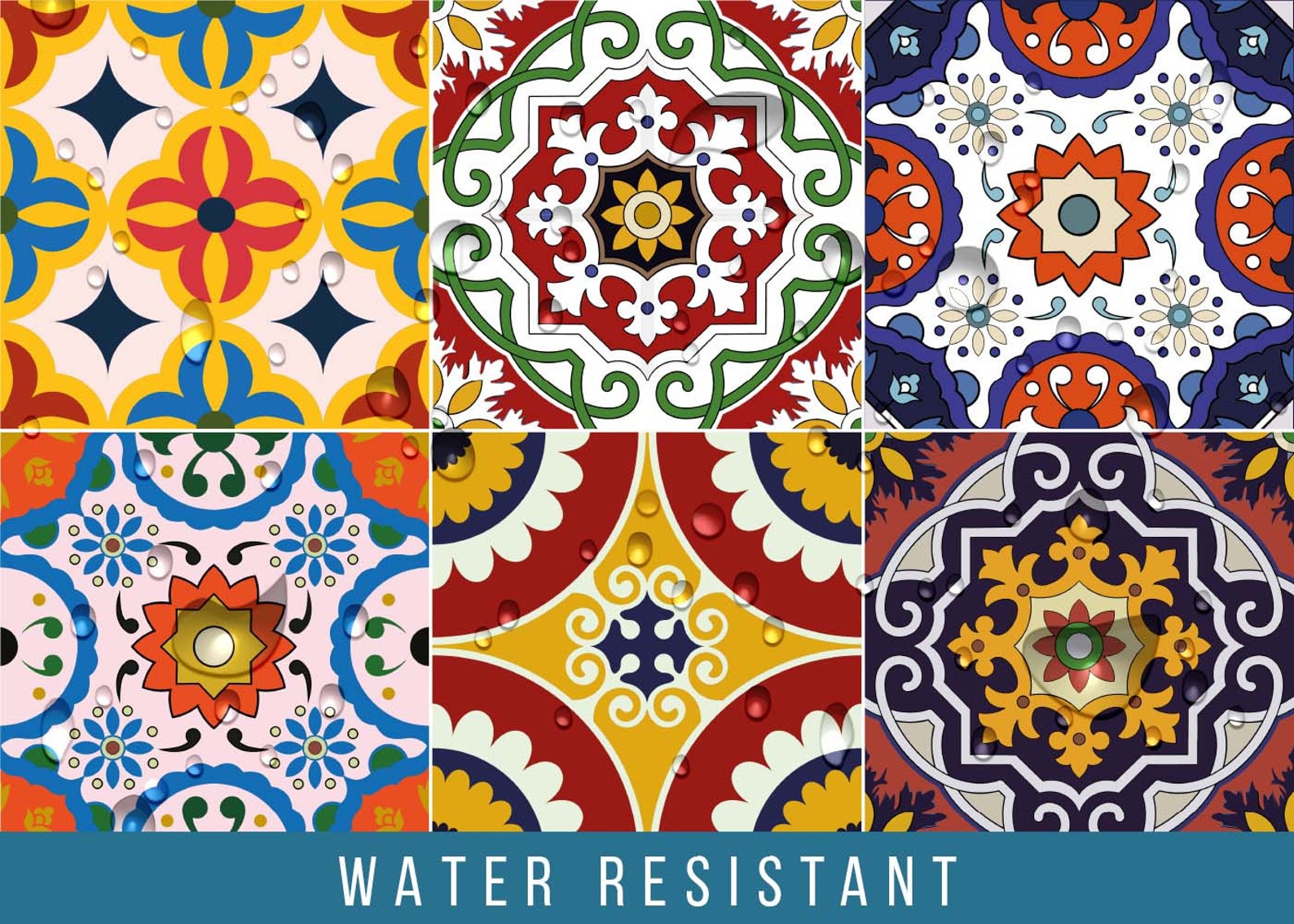 Spanish Set of 24 Tiles Decals Tiles Stickers Tiles for Walls - Etsy