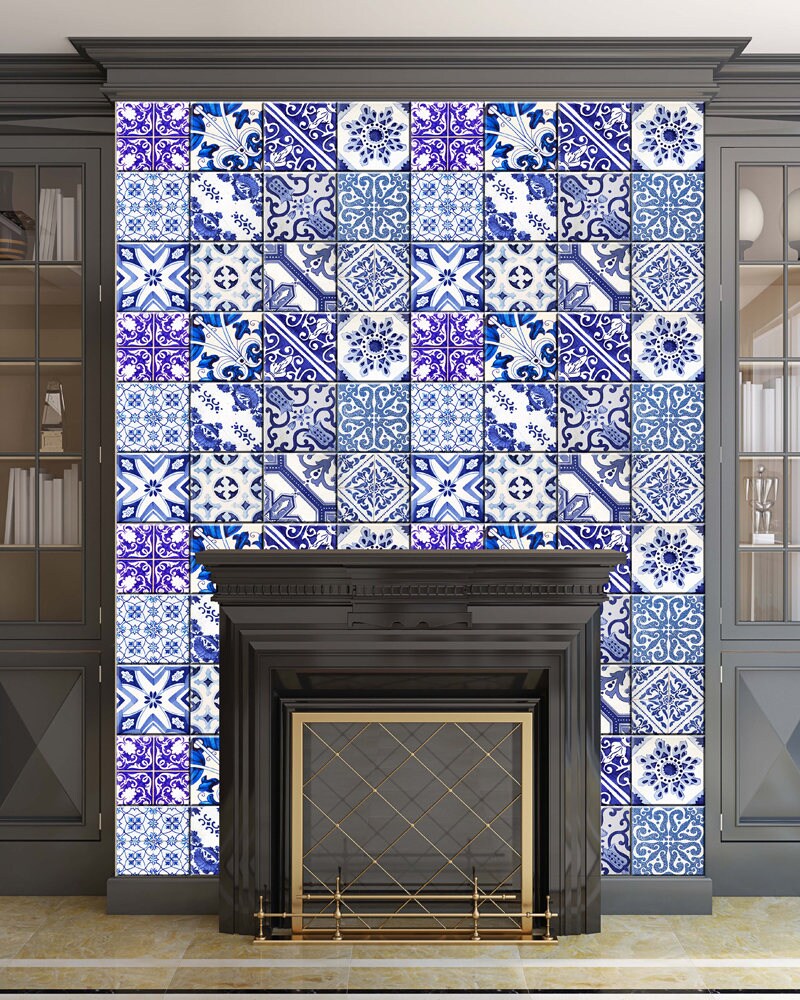 Tiles Stickers MIXED Tiles Decals Set of 24 Tiles Stickers - Etsy