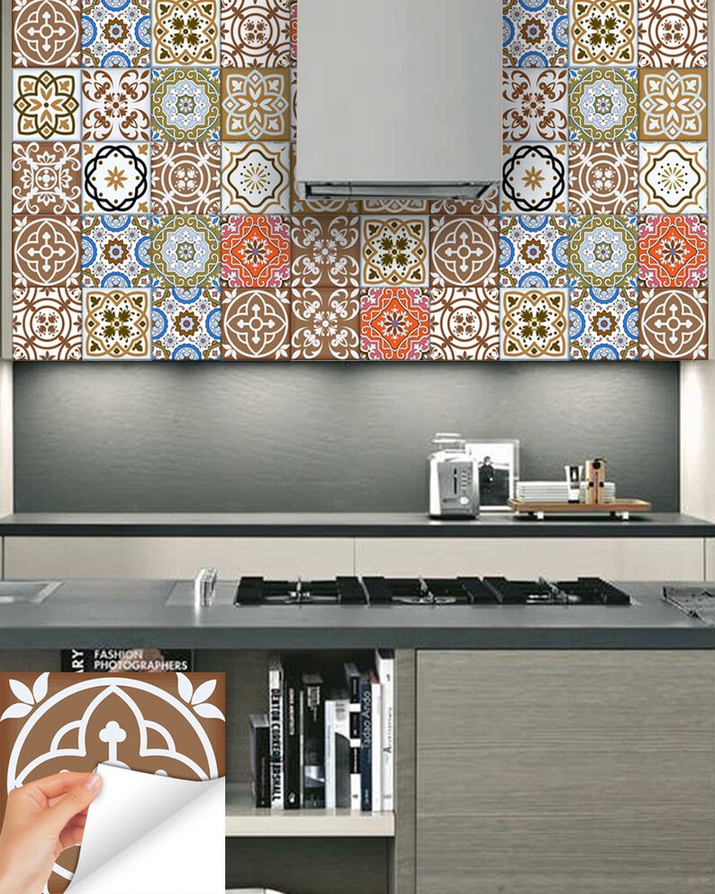 24 Tiles Decals Bathroom Stickers Mixed Tiles for Walls - Etsy