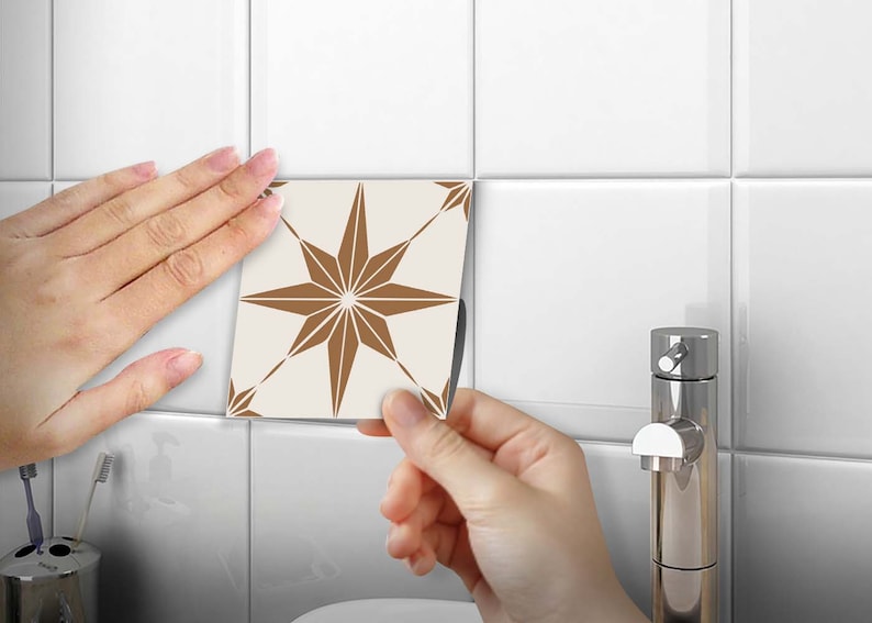 Tile Stickers Peel and Stick Vintage Tile Decals - Etsy