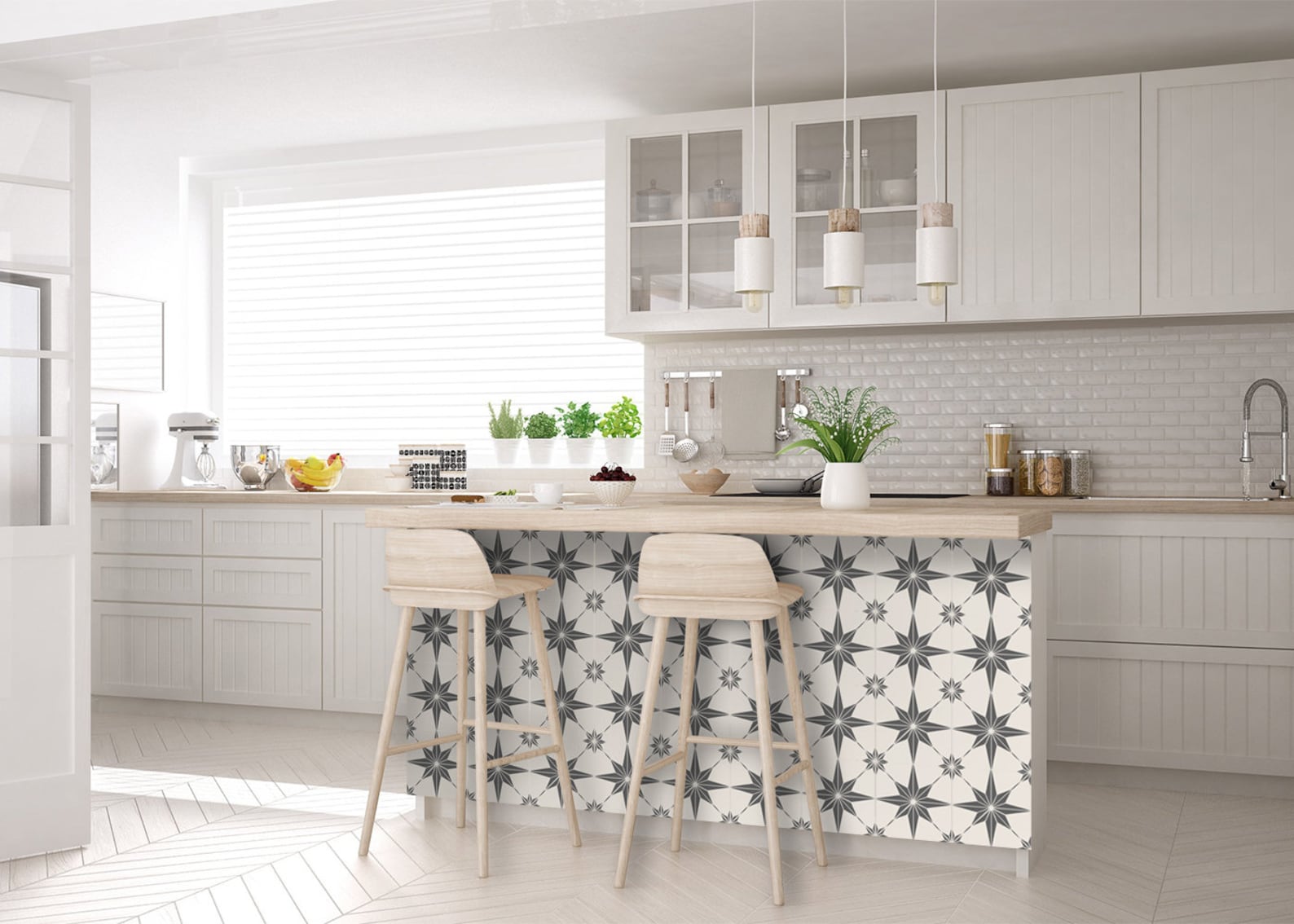 Gray Tile Stickers for Home Backsplash Decor Fliesenaufkleber - Etsy