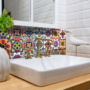 Backsplash Tile Stickers Tile IDEA 24 Tile Stickers Style Stickers ...