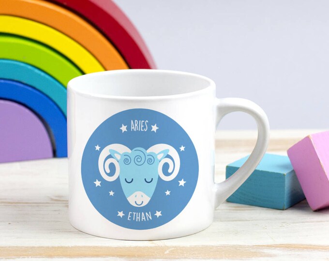 Children's Star Sign Mug Personalised Children's Mug Zodiac Sign Mug ...