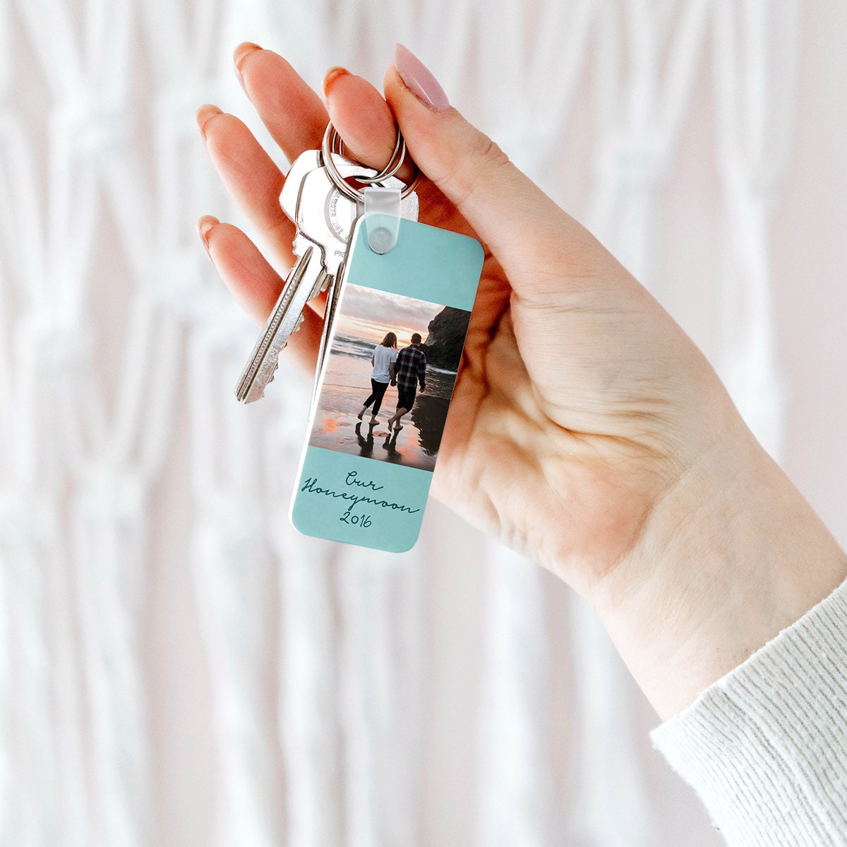 Photo Keyring Colour Swatch Photo Keyring Personalised | Etsy