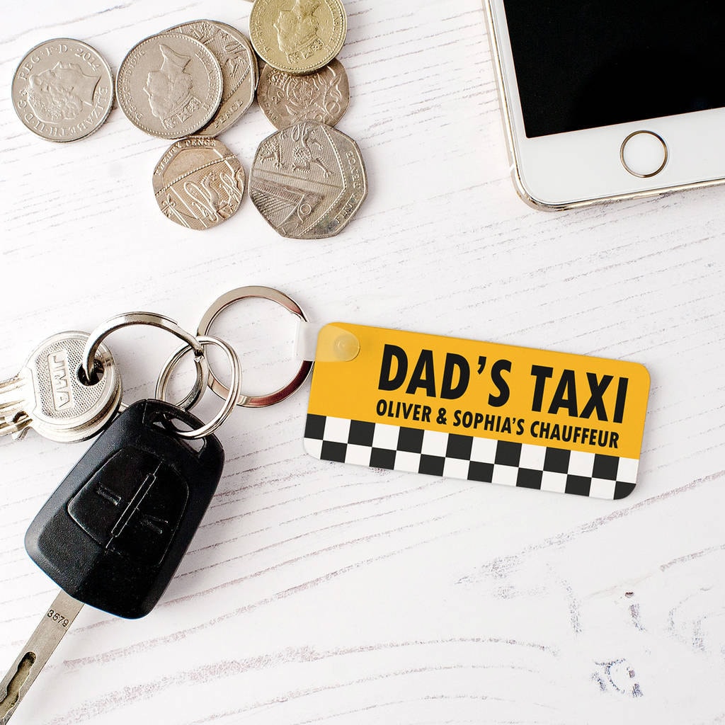 Funny Dad Keyring Personalised Dad's Taxi Keyring Funny - Etsy UK