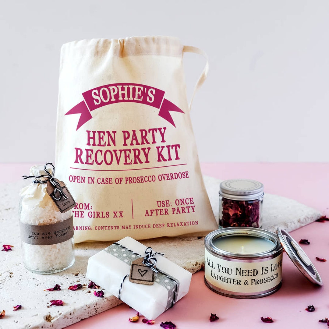 Hen Party Recovery Kit Personalised Hen Do Survival Kit - Etsy