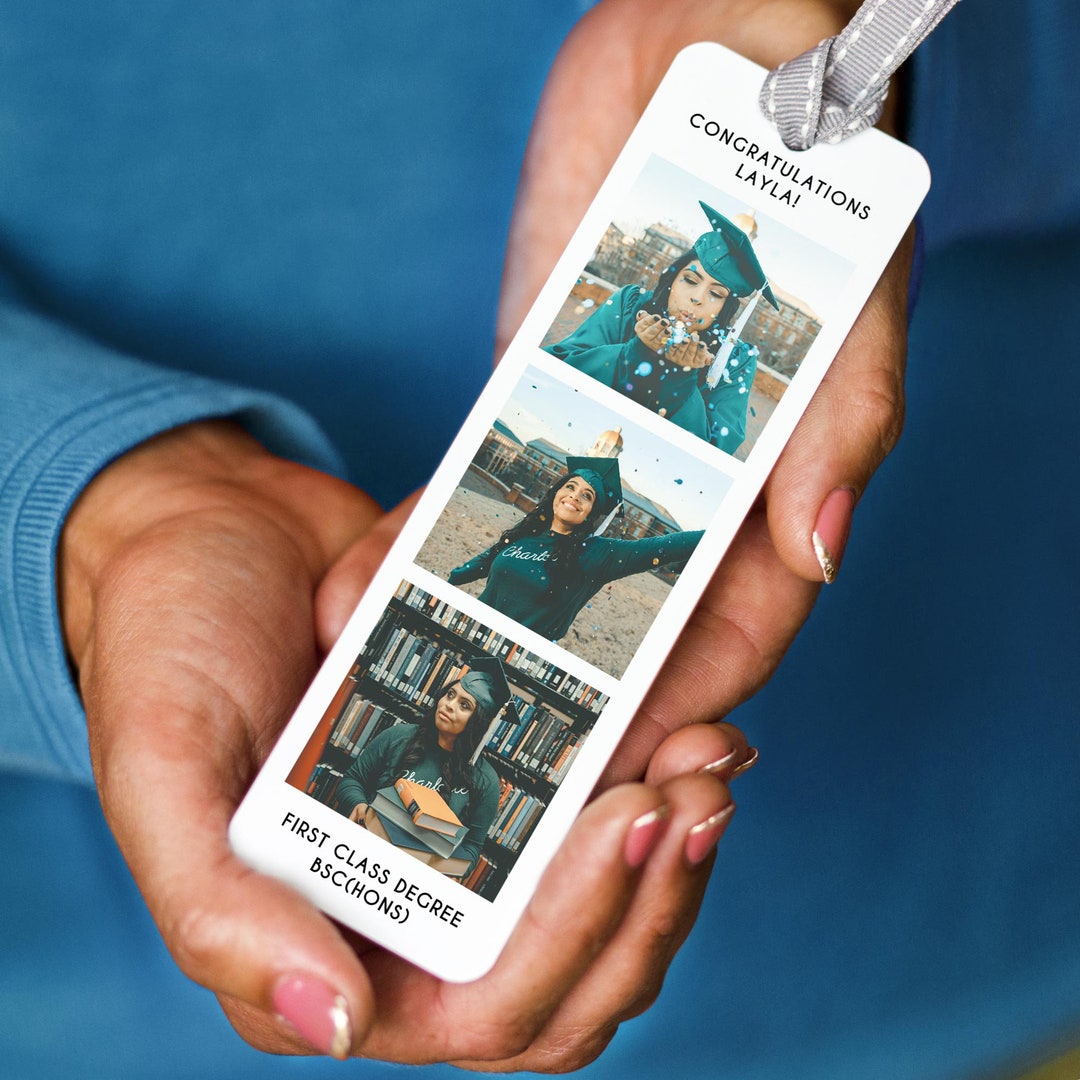 Personalised Graduation Photo Bookmark Custom Gift for Graduates - Etsy