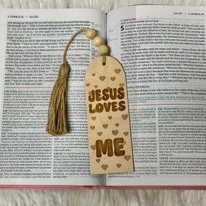 Bible Bookmarks, Inspirational Bookmarks, Jesus Loves Me Bookmark ...
