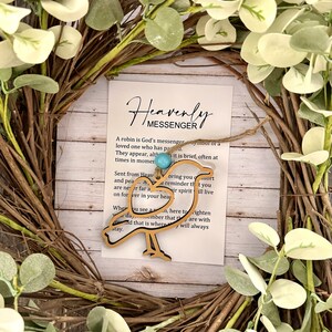 Robin Memorial Ornament, in Memory Keepsake Gift, Grieving Gift ...