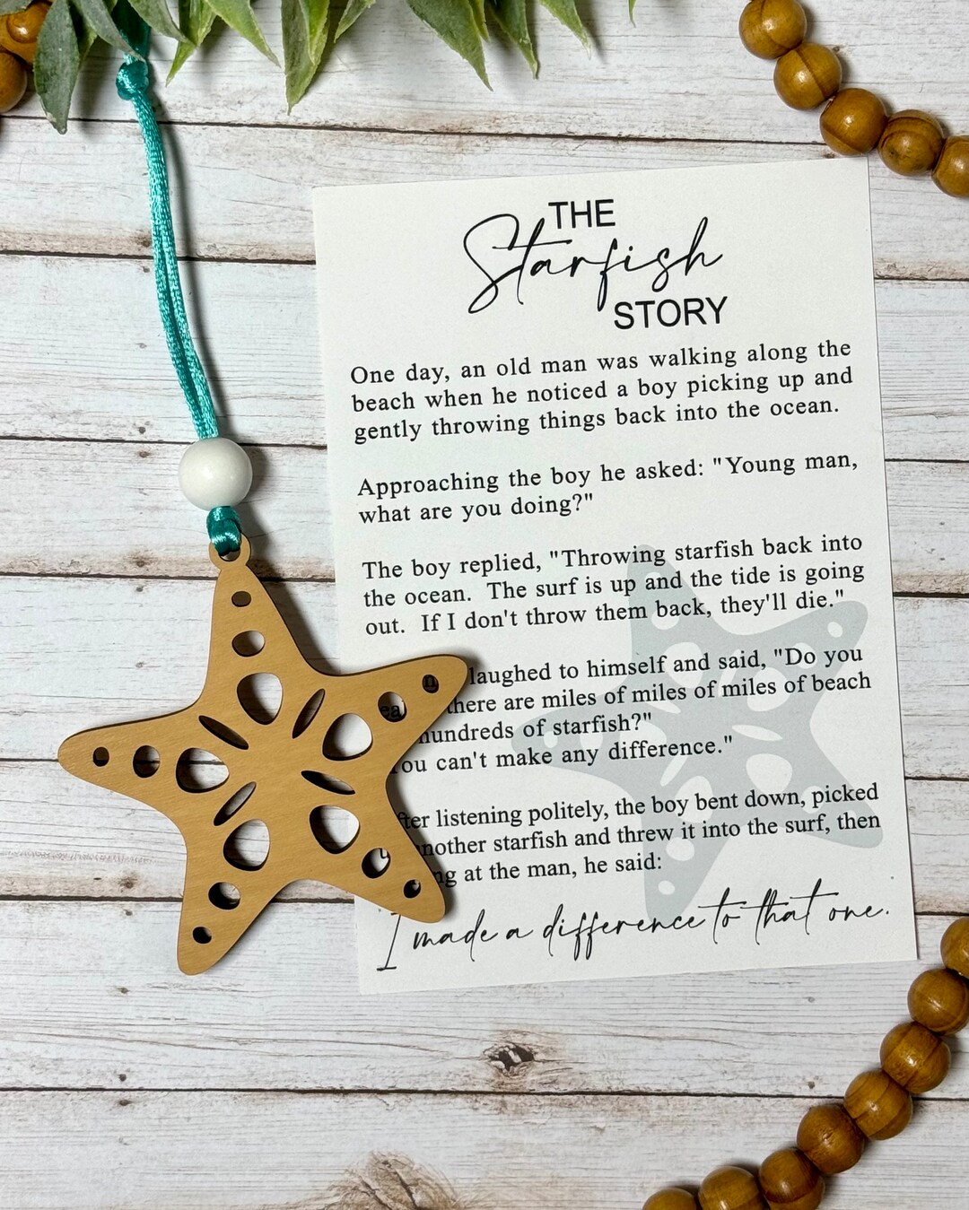 Starfish Story, Teacher Gifts, Teacher Appreciation Gift, It Matters to ...