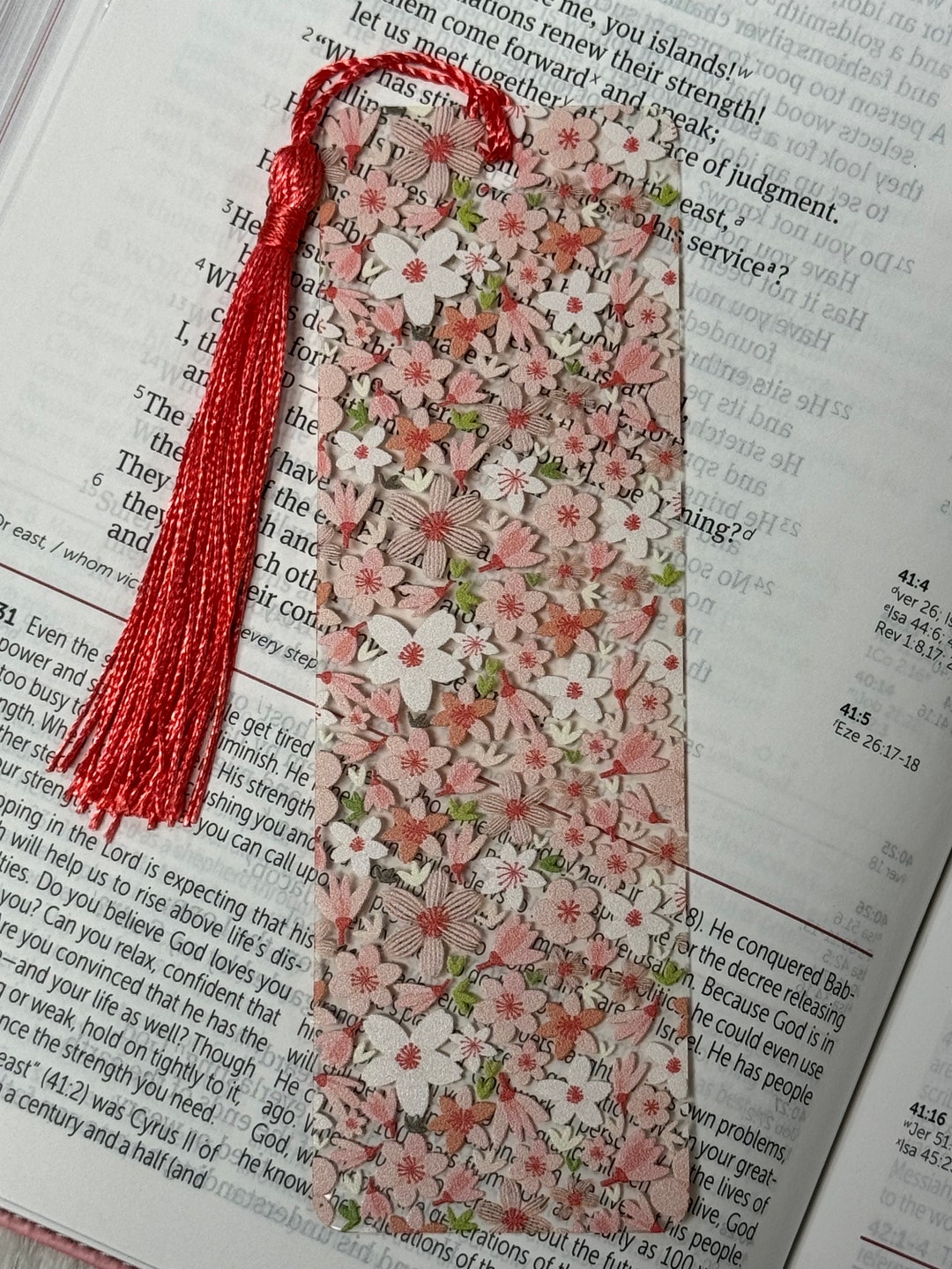 Cute Bookmarks, Orange and White Flower Bookmark, Pretty Flower ...