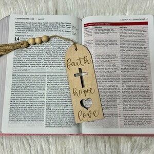 Bible Bookmarks, Inspirational Bookmarks, Faith Hope Love Bookmark ...