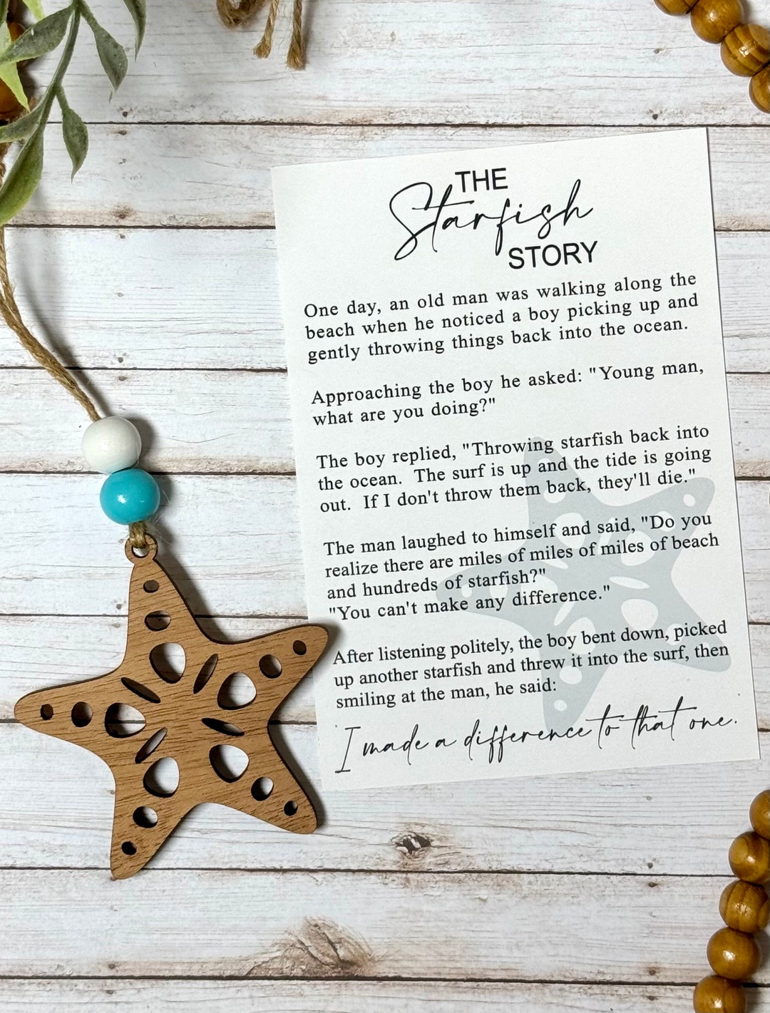 Starfish Story Teacher Appreciation Gift, It Matters to This One ...