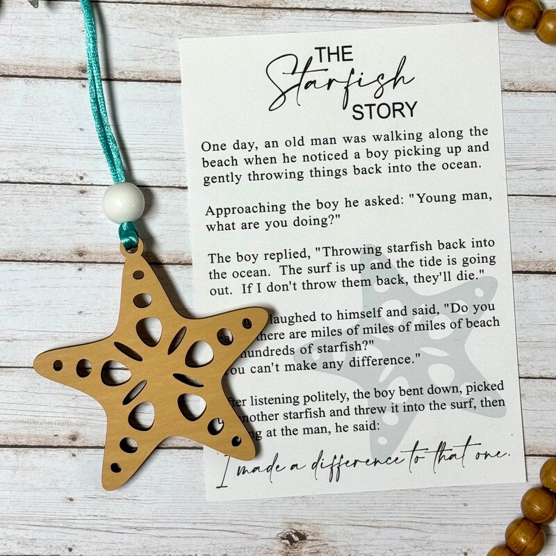 Starfish Quote - Etsy