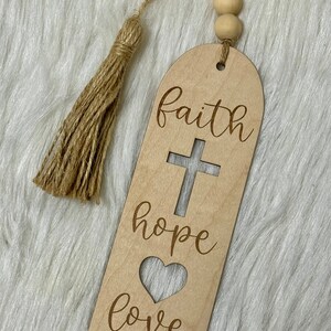 Bible Bookmarks, Inspirational Bookmarks, Faith Hope Love Bookmark ...