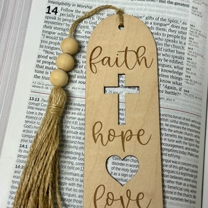 Bible Bookmarks, Inspirational Bookmarks, Faith Hope Love Bookmark ...