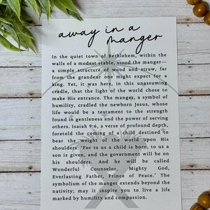 Manger Scene Christmas Ornament, Nativity Scene, Holiday Decor, 2024 ...