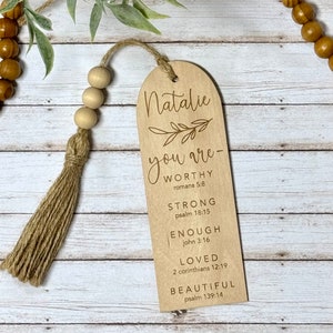 Personalized Bible Baptism Bookmarks, First Communion Confirmation ...