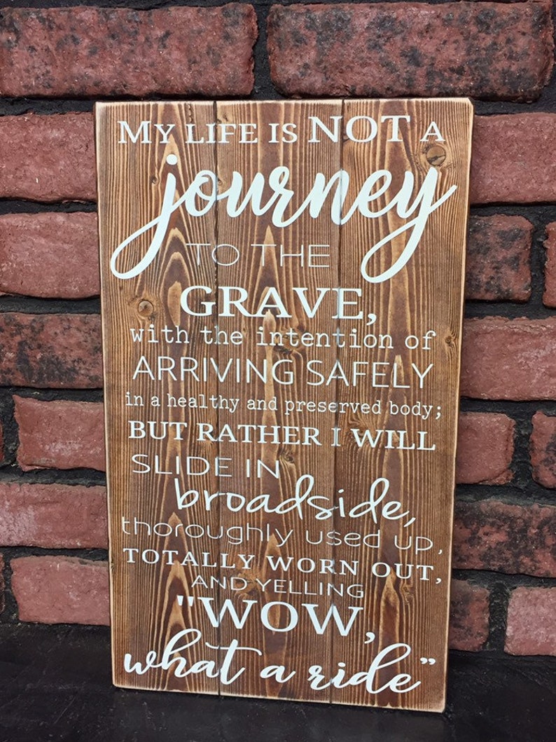 Journey wood sign what a ride Custom wooden plaque | Etsy