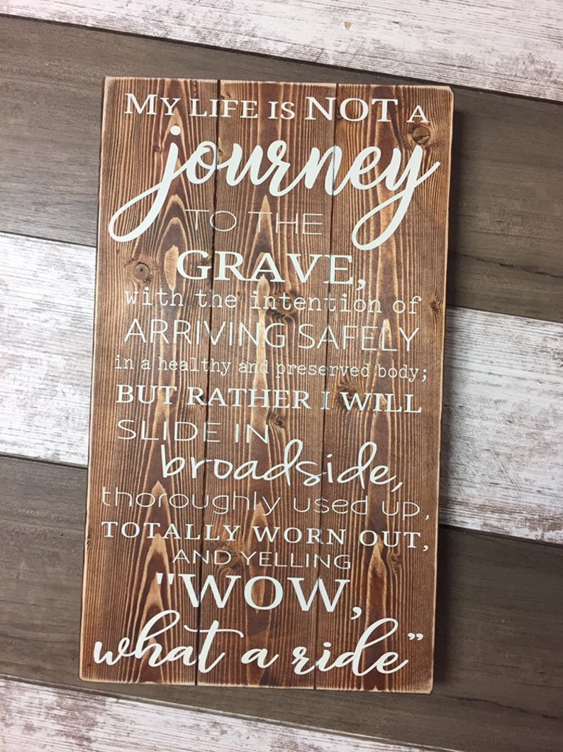 Journey wood sign what a ride Custom wooden plaque | Etsy