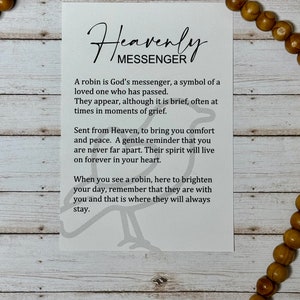 Robin Memorial Ornament, in Memory Keepsake Gift, Grieving Gift ...