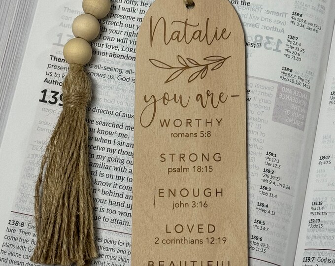 Bible Bookmarks, Personalized Baptism Gift, First Communion ...