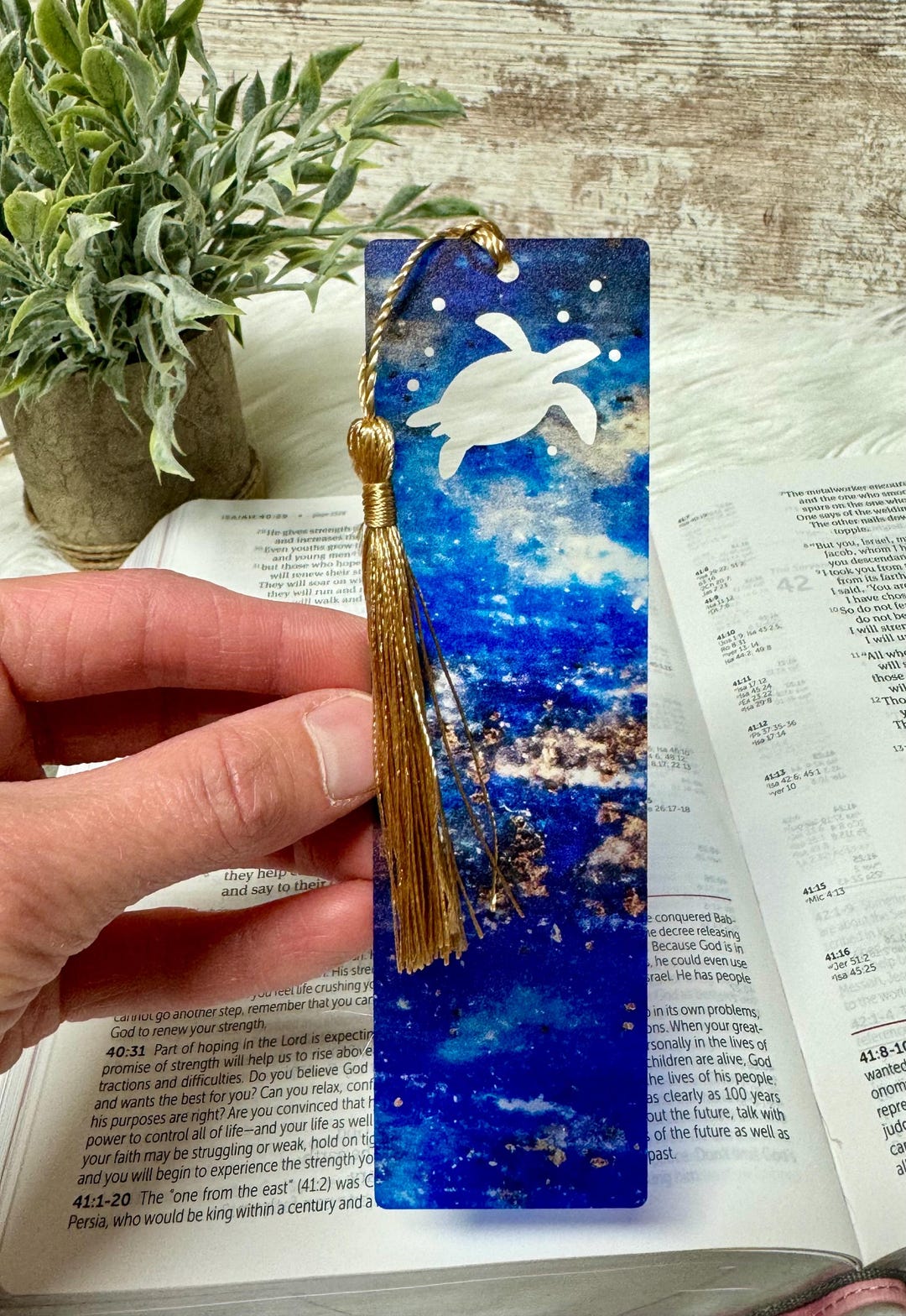 Cute Turtle Bookmark, Pretty Ocean Beach Bookmark, Book Lovers Gift ...
