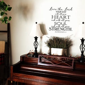 Custom Scripture Vinyl Decal Living Room Wall Decal - Etsy
