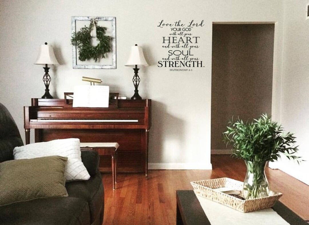 Custom Scripture Vinyl Decal Living Room Wall Decal - Etsy