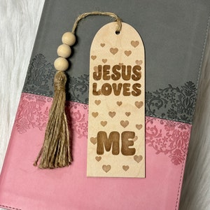 Bible Bookmarks, Inspirational Bookmarks, Jesus Loves Me Bookmark ...