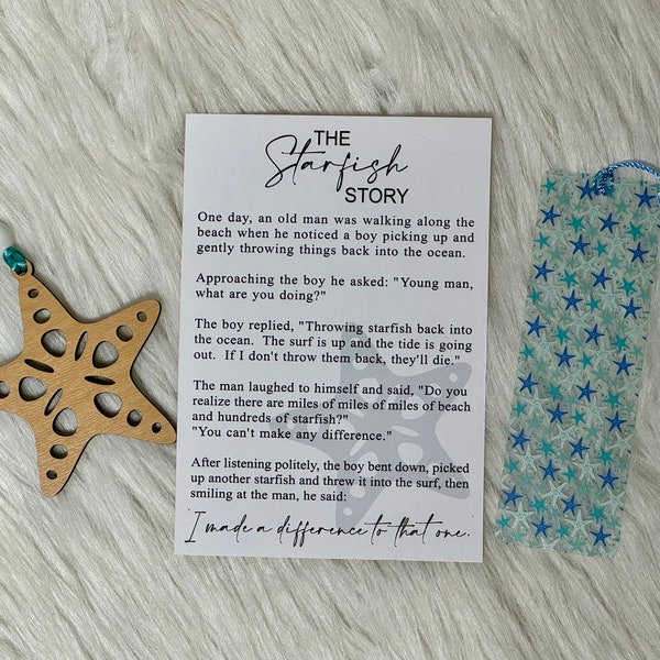 Starfish Bookmark - Etsy