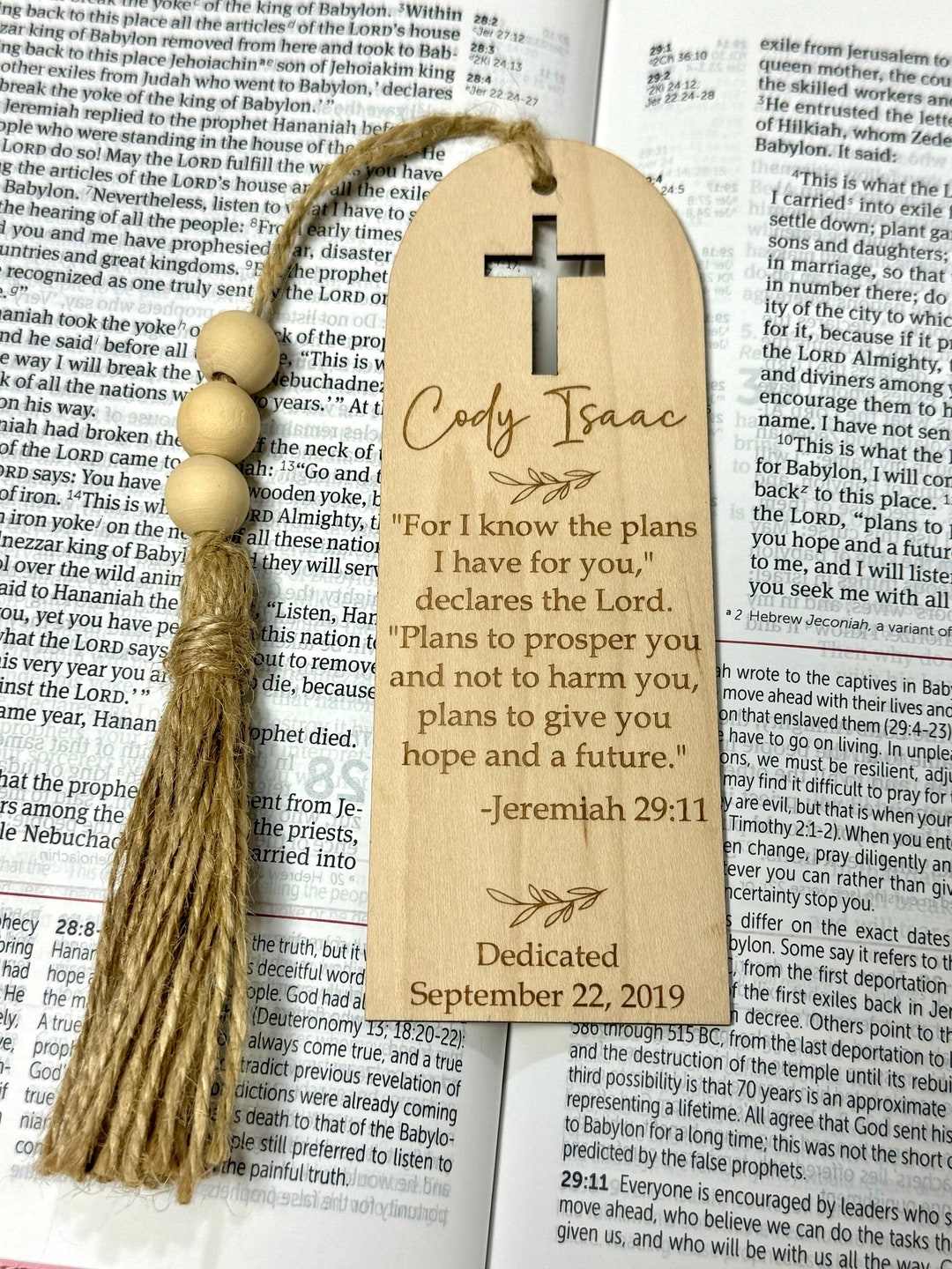 Bible Bookmarks, Baptism Gift, First Communion, Confirmation Gift ...