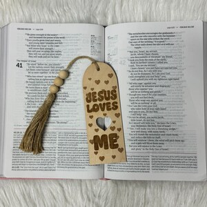 Cute Kids Bible Bookmarks, Inspirational Christian Bookmarker, Jesus ...