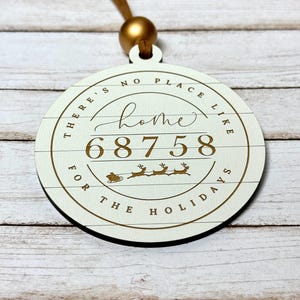 Personalized Zip Code Christmas Ornament, Local Hometown Ornament, Home ...