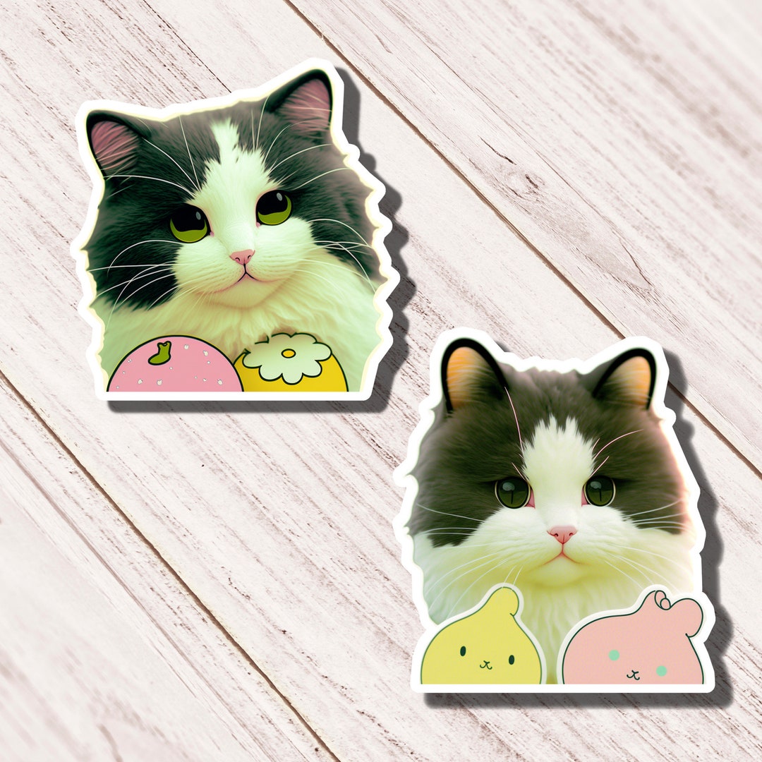 Cute Kawaii Cat Sticker. Gift for Cat Mom/dad. Waterproof. - Etsy