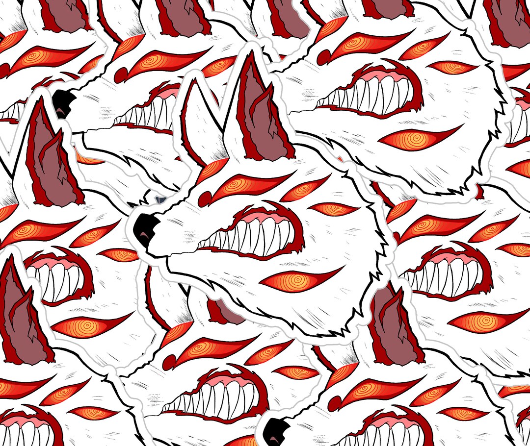 Fox Devil Sticker - Etsy