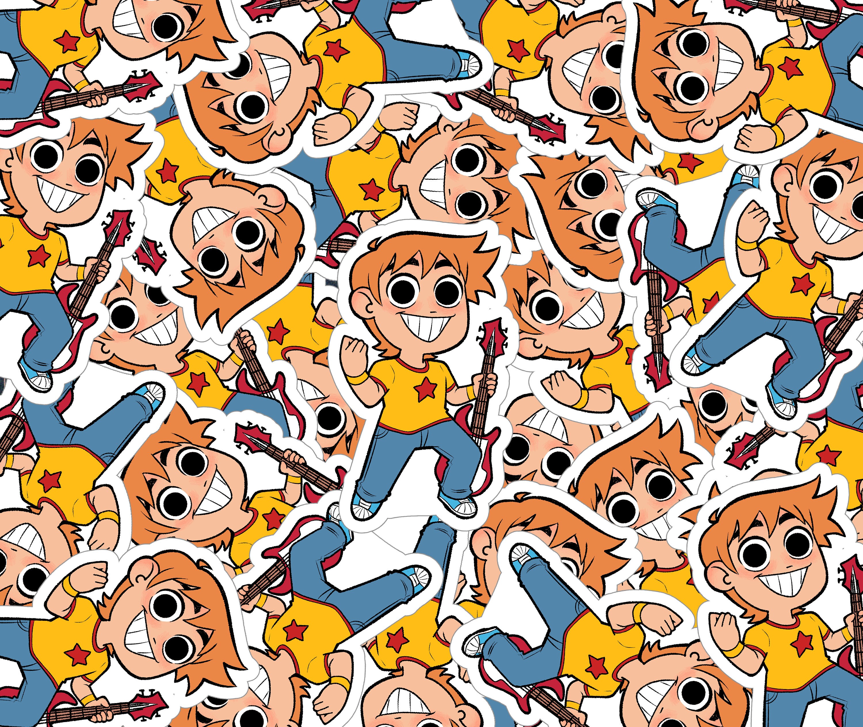 Scott Pilgrim Vinyl Sticker Set - Etsy