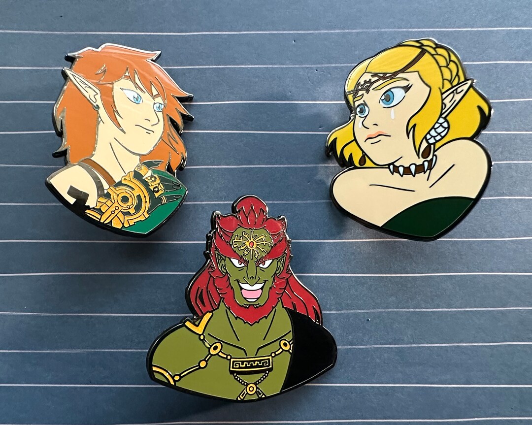 Triforce Trio Tears of the Kingdom Enamel Pin - Etsy