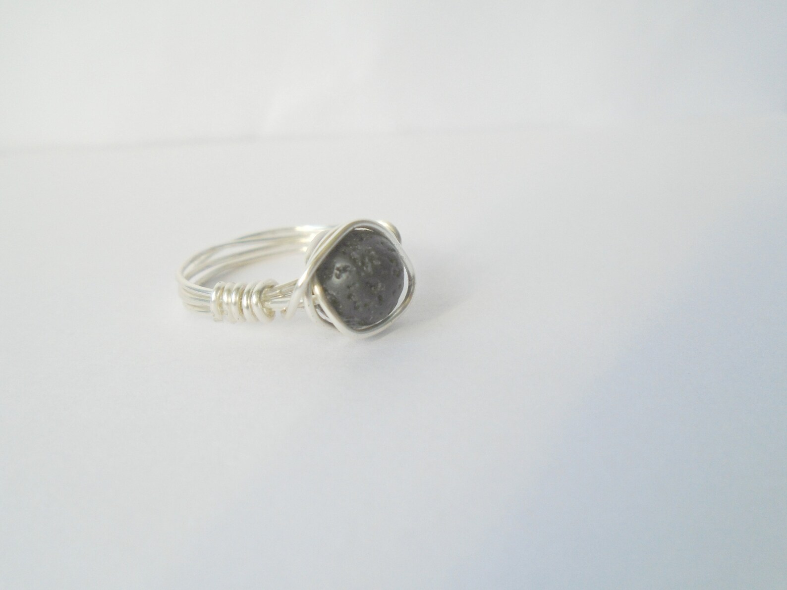 Lava Stone Ring Volcanic Rock Ring Diffuser Jewelry Wire - Etsy UK